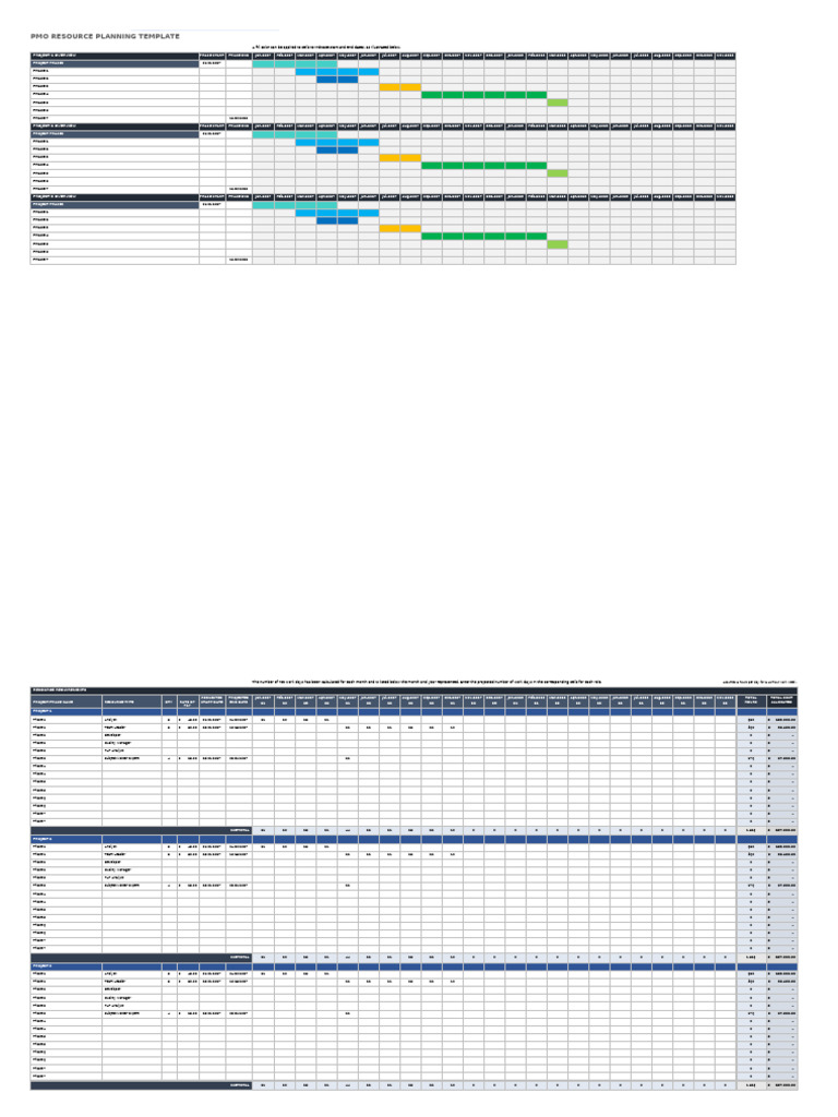 PMO Resource Planning Template Guide | PDF