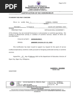 SEC Certificate of No Derogatory Info Request | PDF