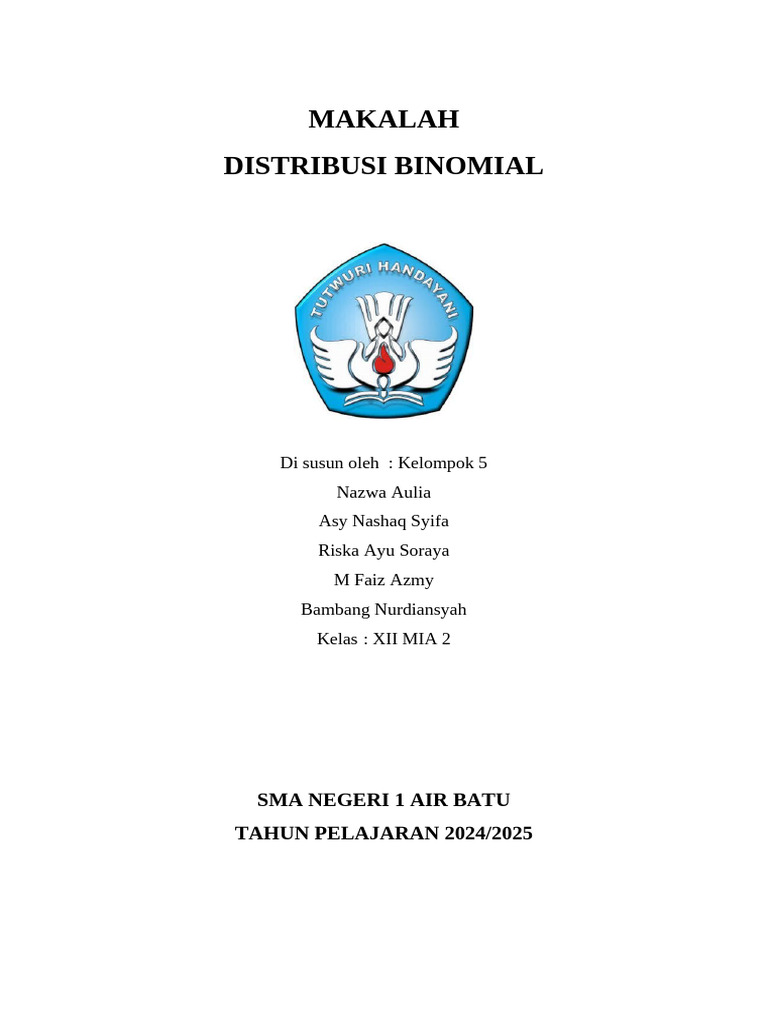 Memahami Distribusi Binomial dan Ciri-Cirinya | PDF