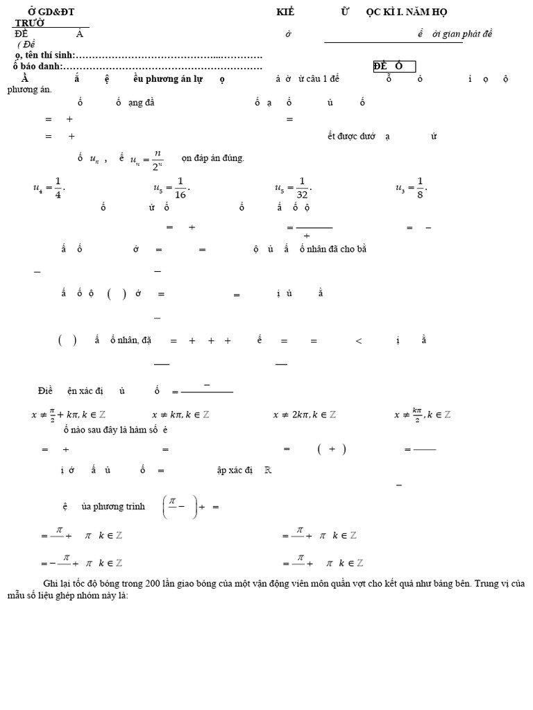 ĐỀ 4 GK1 11 | PDF