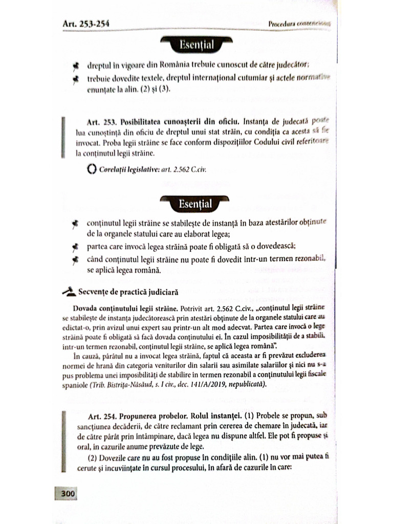 Art. 254 - Cod Proc. Civ. | PDF
