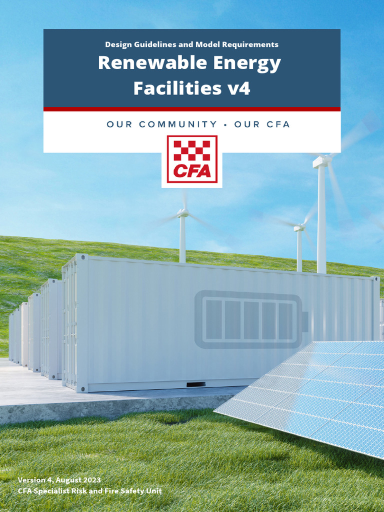 CFA Guidelines for Renewable Energy Safety | PDF | Solar Power ...
