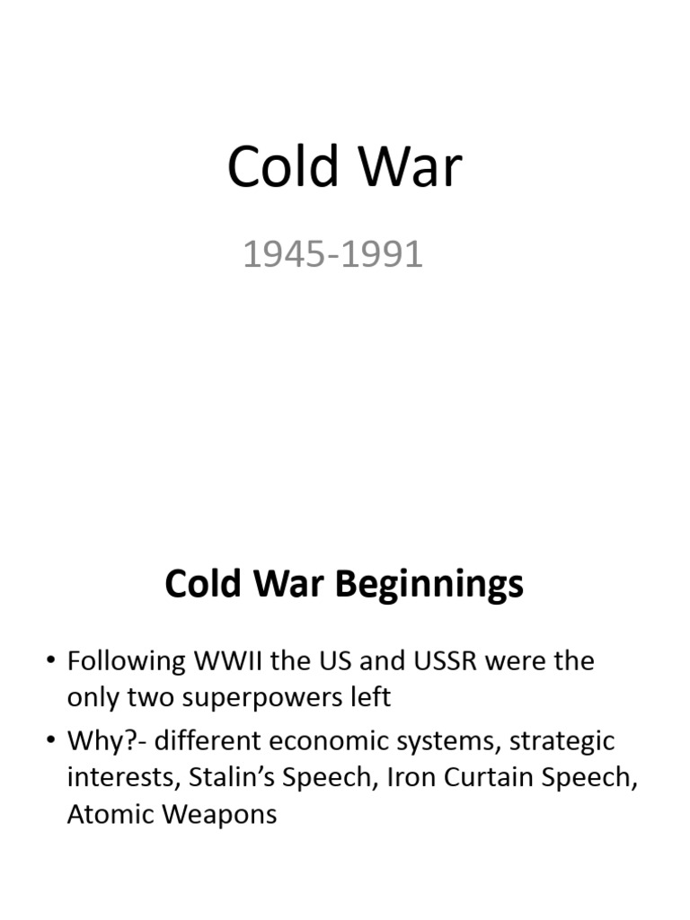 cold war | PDF | Containment | Cold War