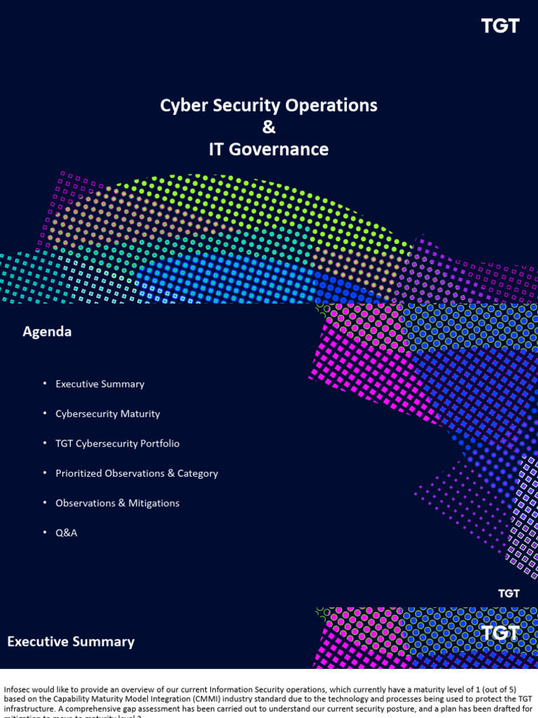 Cybersecurity Maturity Improvement Plan | PDF | Security | Computer ...