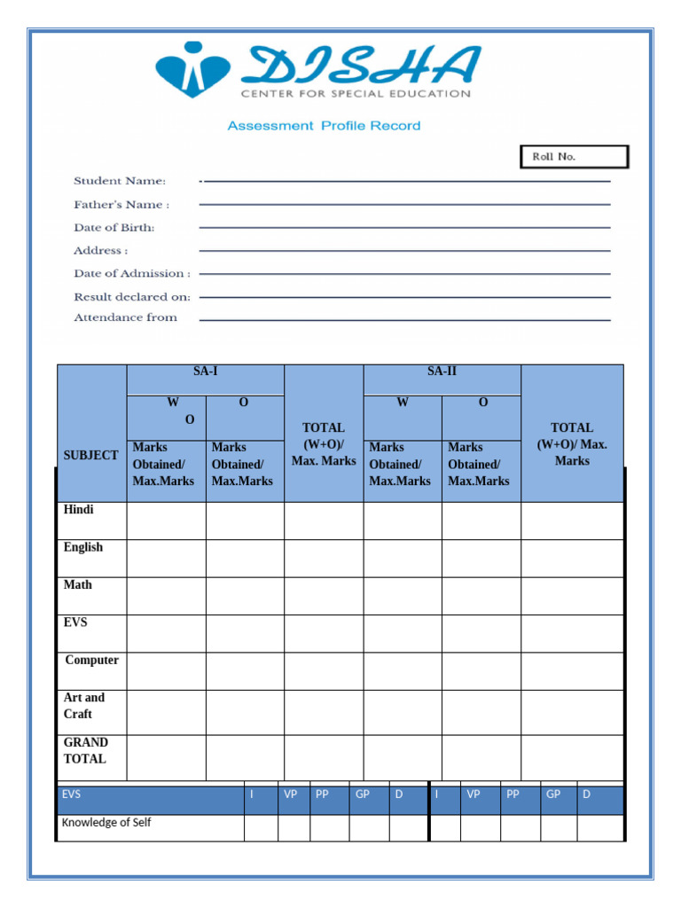 Final Report Card | PDF