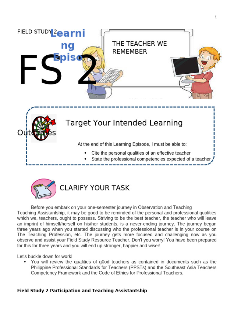FS 2 Module | PDF | Teachers | Action Research