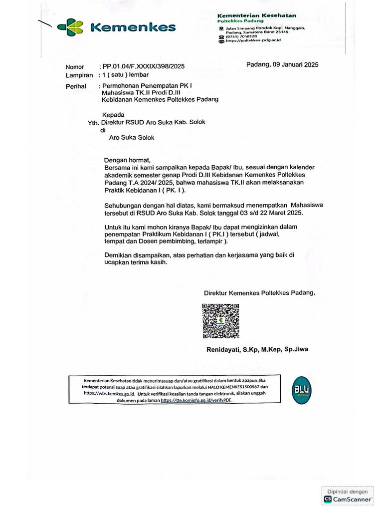 PK 1 RSUD Kab Arosuka | PDF