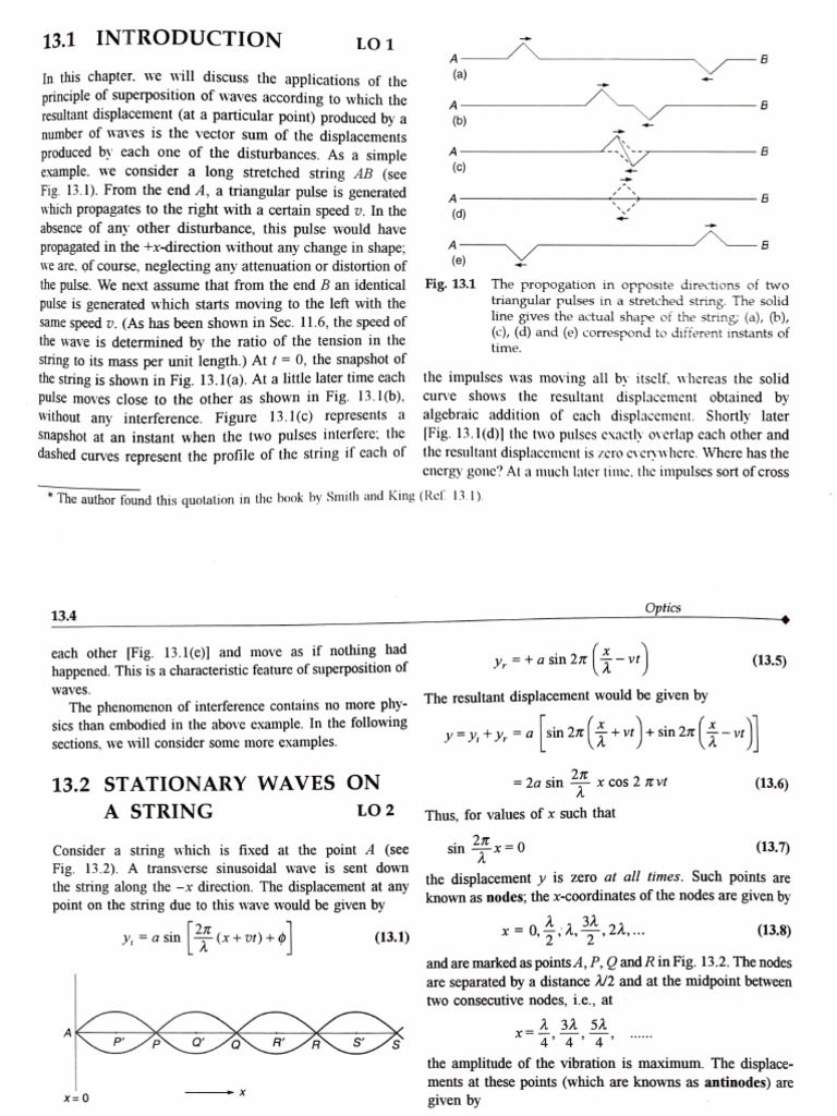 Stationary Waves | PDF
