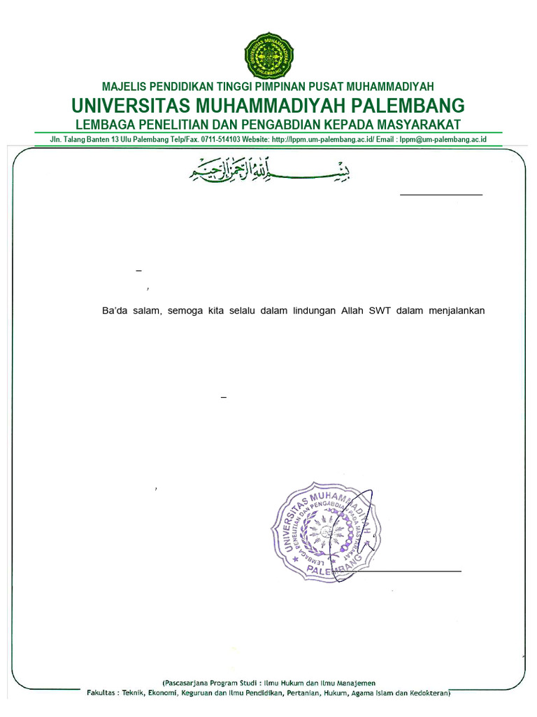 2025 - 016 Undangan Pembekalan KKN 63 | PDF