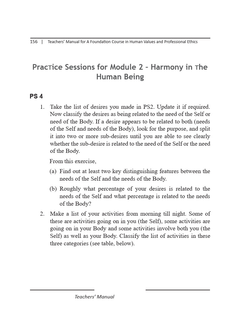 UHV Tutorial 4 | PDF | Psychology