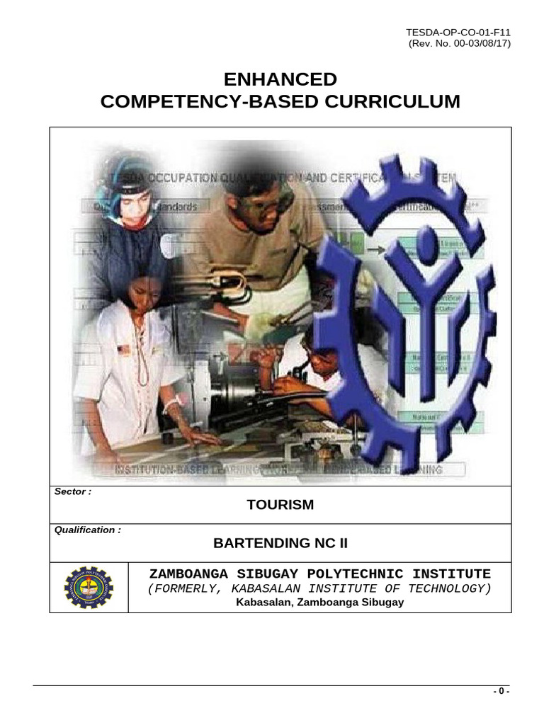Bartending NC II Curriculum Guide | PDF | Information | Drink