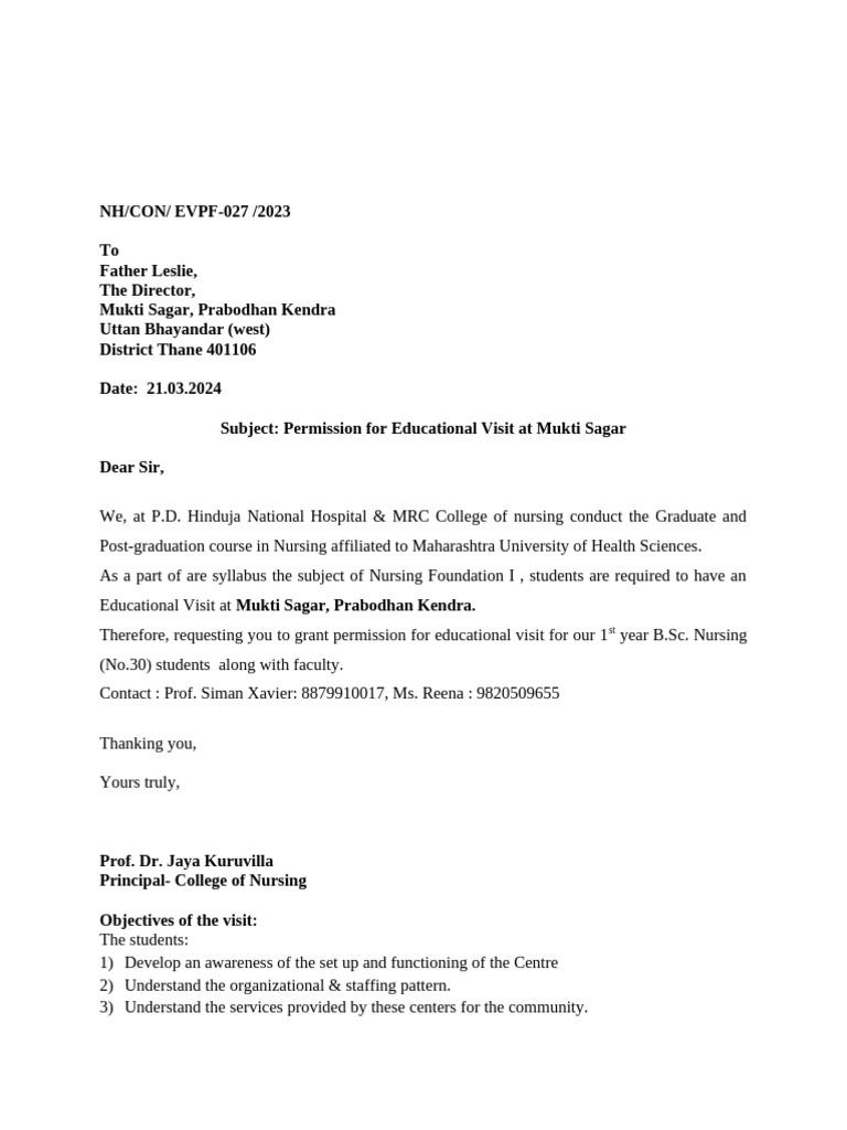 PHC LETTER 2023 Frist Year | PDF | Health Care | Nursing