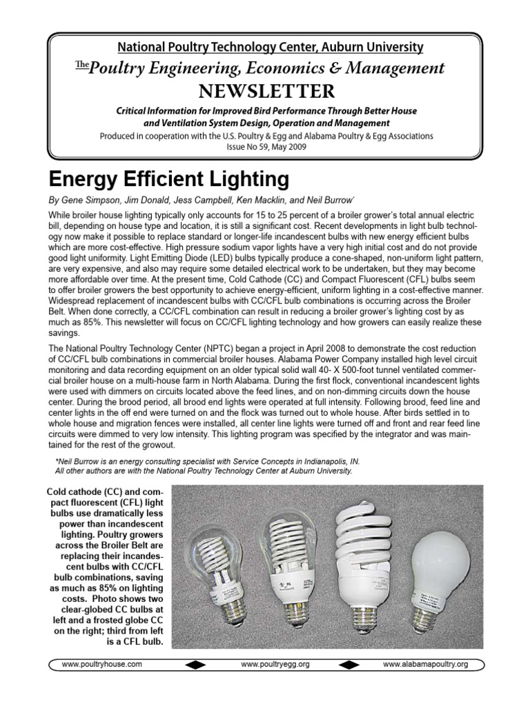 NWSLTR 59EnergyEfficientLighting | PDF | Compact Fluorescent Lamp | Lighting