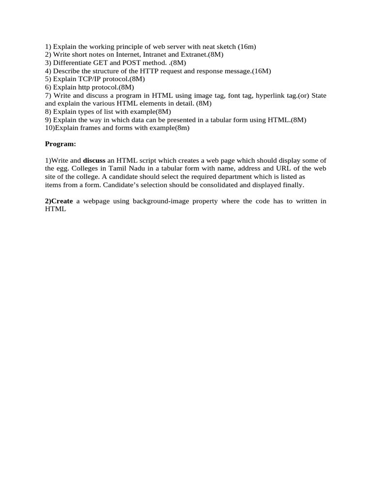 Wip Unit1 Part B | PDF