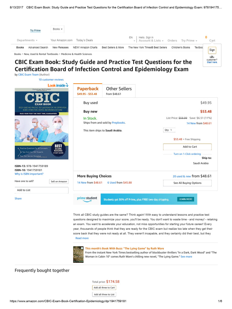 CBIC Exam Book_ Study Guide and Practice Test Questions for the ...