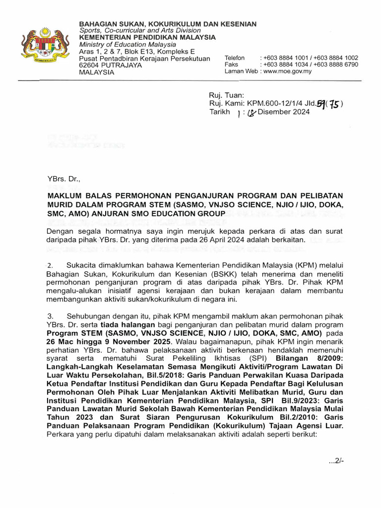 Surat Kebenaran KPM | PDF
