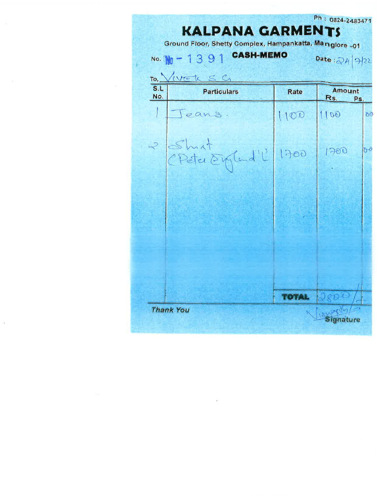 Uniform Bill August 2022 | PDF