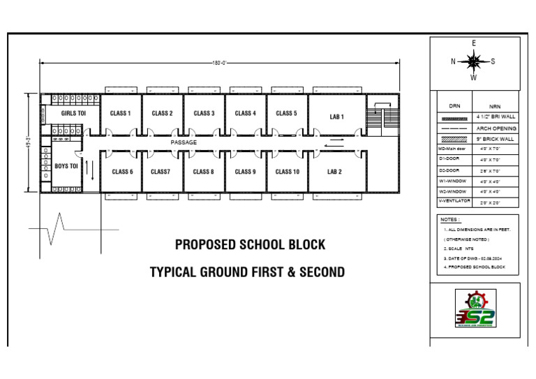 Proposed School Block Dimensions | PDF