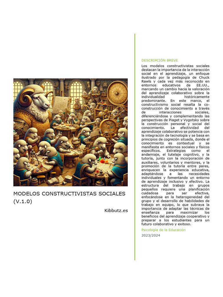 MIPPE Tema 5 | PDF | Constructivismo (filosofía de la educación) | Aprendizaje