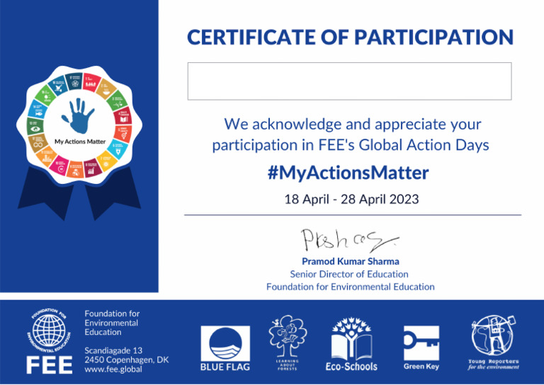 Editable - GAD 2023 Participation Certificate | PDF