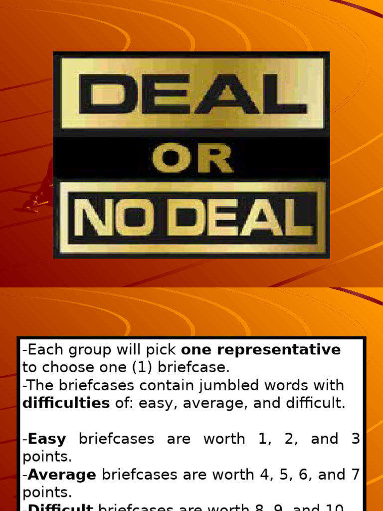 Deal or No Deal | PDF
