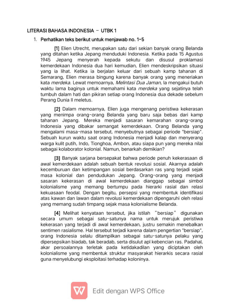 Literasi Bindo | PDF