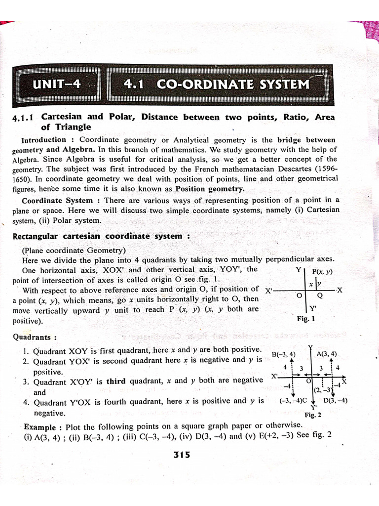 Coordinate System | PDF