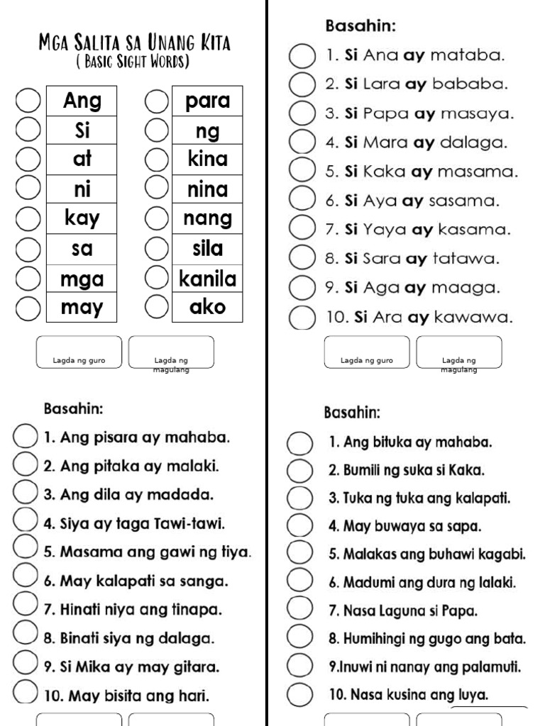 LEVEL 4-Pangungusap | PDF