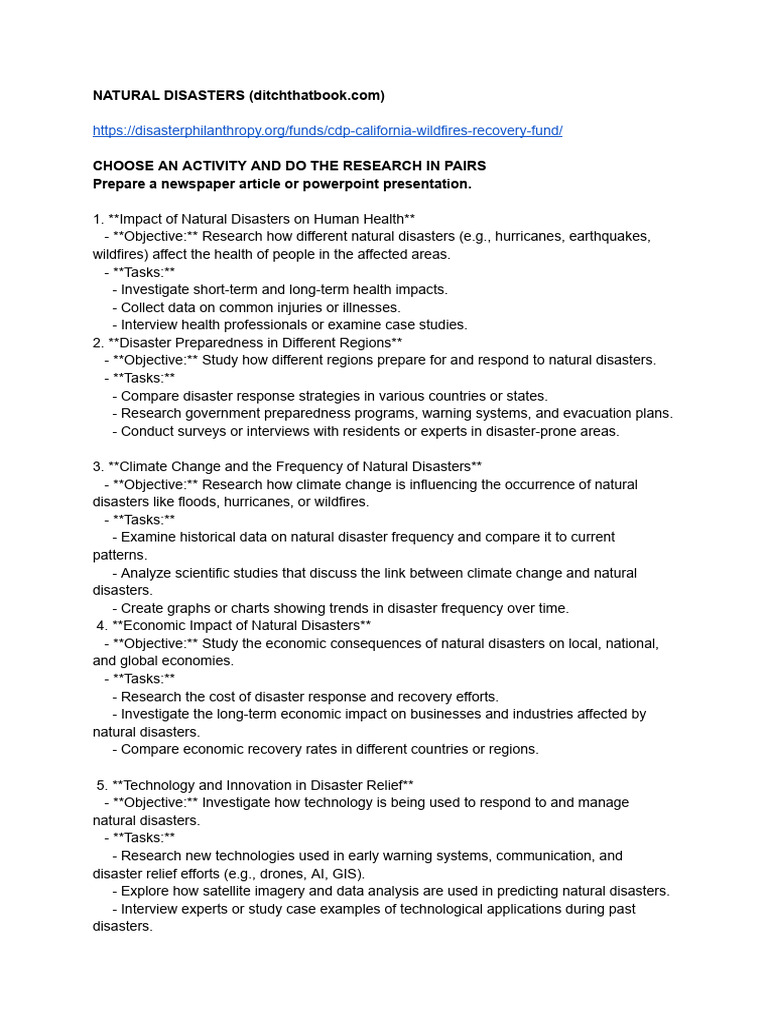 Natural Disasters | PDF | Natural Disasters | Emergency Management