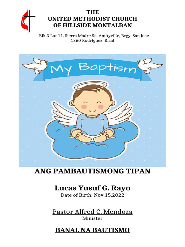 Baprismal Liturgy For Lucas Baptismal Nov.112023 | PDF