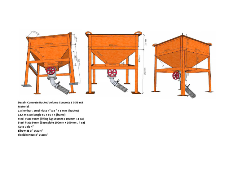 Concrete Bucket Design Specifications | PDF
