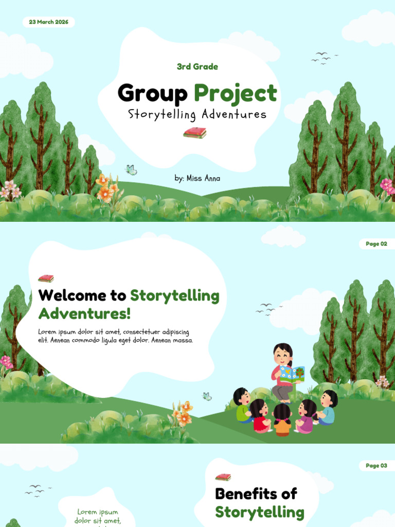 3rd Grade Storytelling Project Guide | PDF