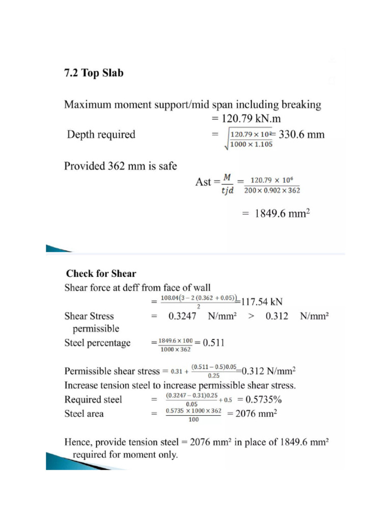 shear check in top slab | PDF