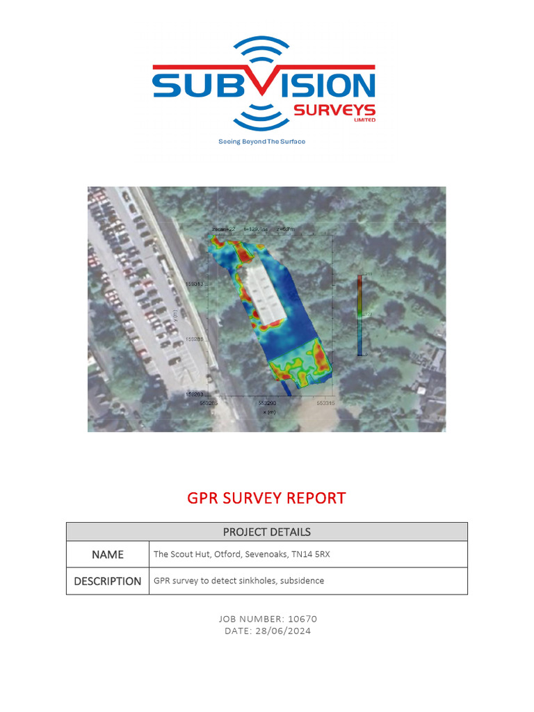 Ground Penetrating Radar Survey Report Otford Scout Hut | PDF ...