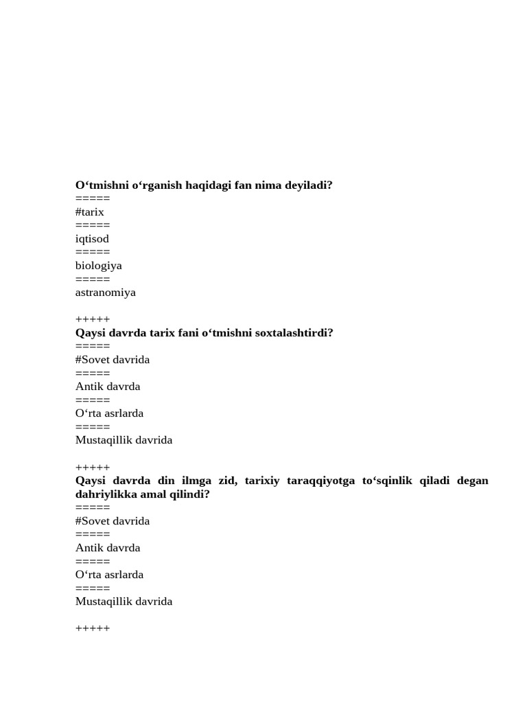 Tarix | PDF