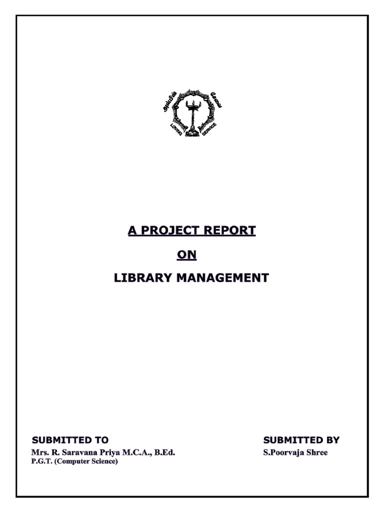 library management | PDF | Databases | My Sql