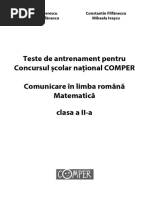 Teste Antrenament Comper Clasa 2 | PDF