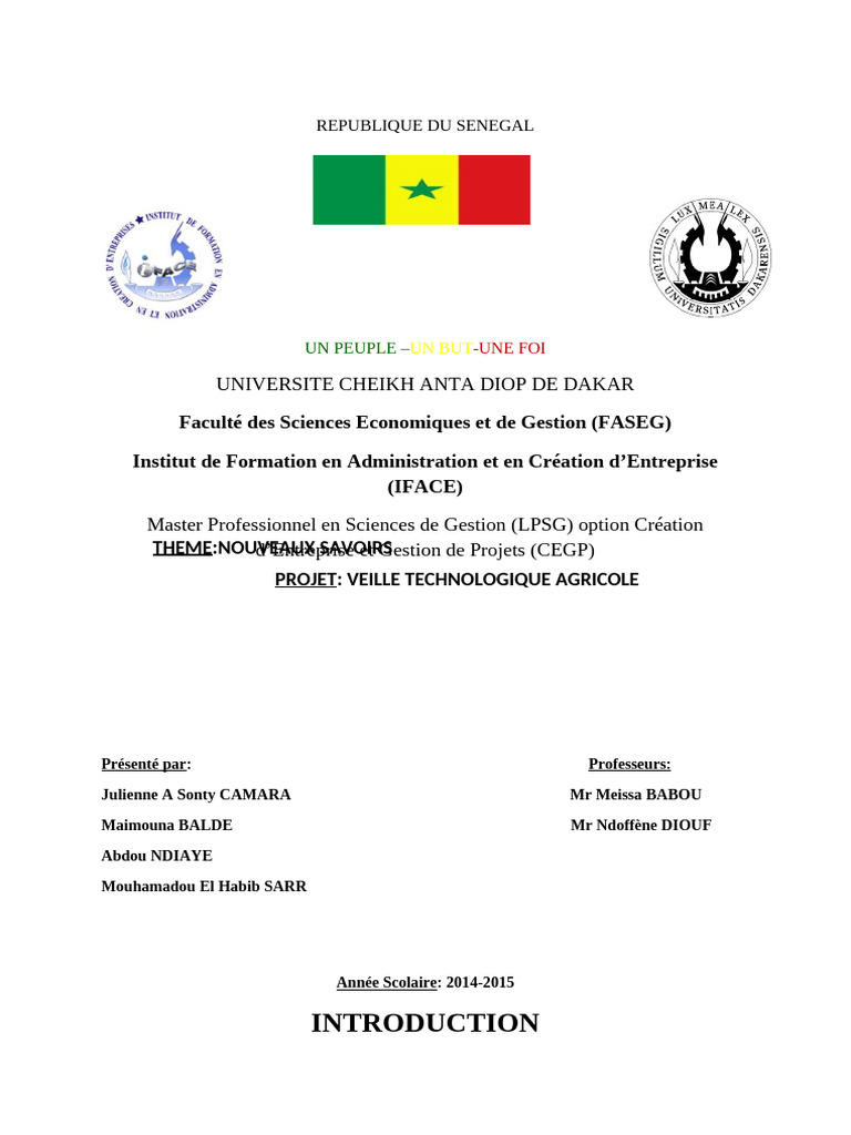 Veille Technologique pour l'Agriculture | PDF | Agriculture | Informations