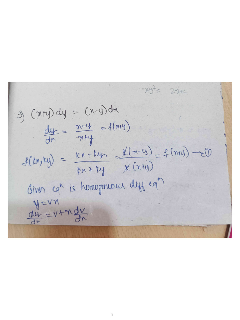 Homogeneous Method | PDF