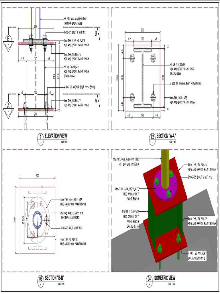 Architectural Elevation and Section Views | PDF