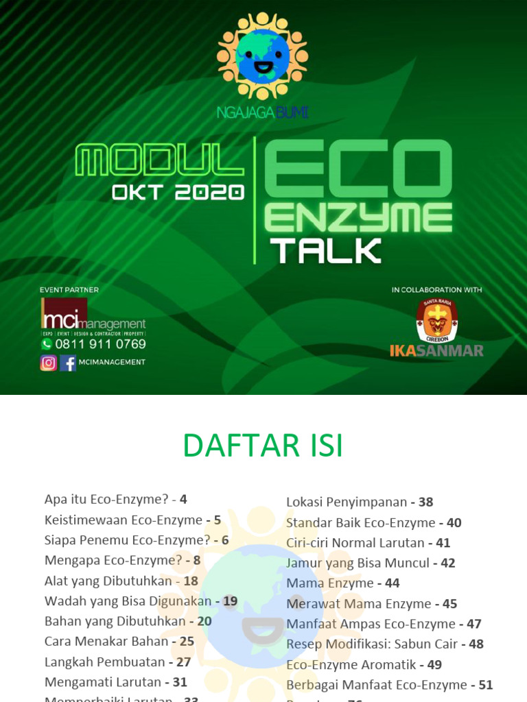 Mama Enzyme dalam Pembuatan Eco-Enzyme | PDF