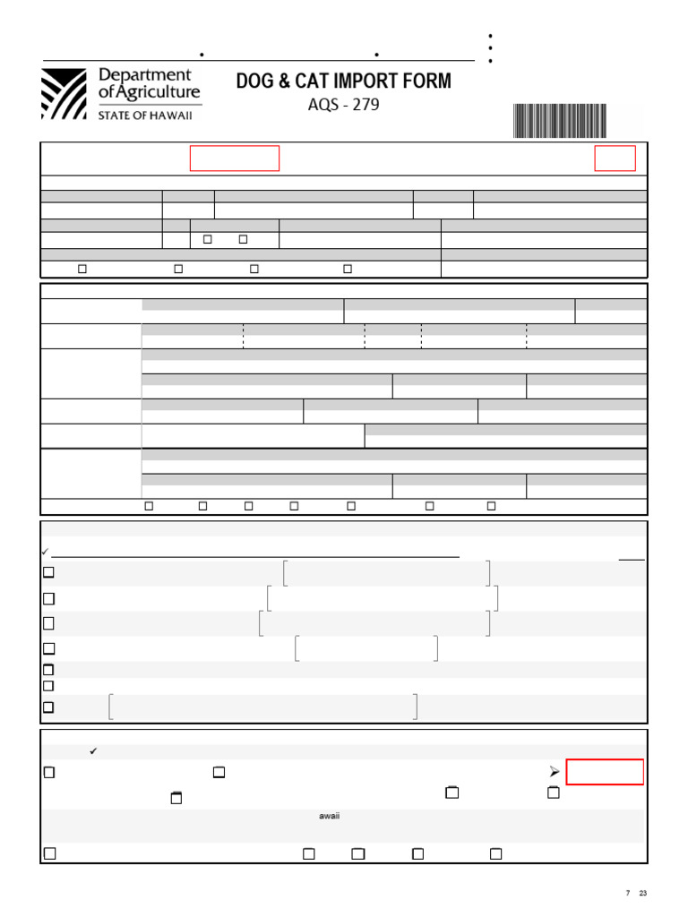 Dog and Cat Import Form | PDF | Rabies | Pet
