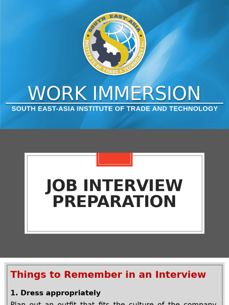 Module 15 Job Interview Preparation 1 | PDF | Job Interview | Cognition