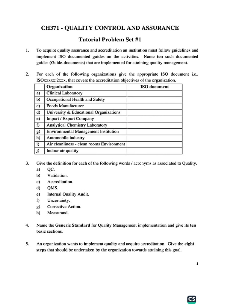 CH 371 solved tutorial | PDF