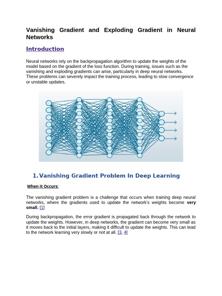 Gradient Problems (1) | PDF | Deep Learning | Applied Mathematics