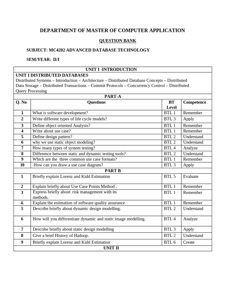 MC4202 Adt Question Bankkk | PDF | Databases | Xml
