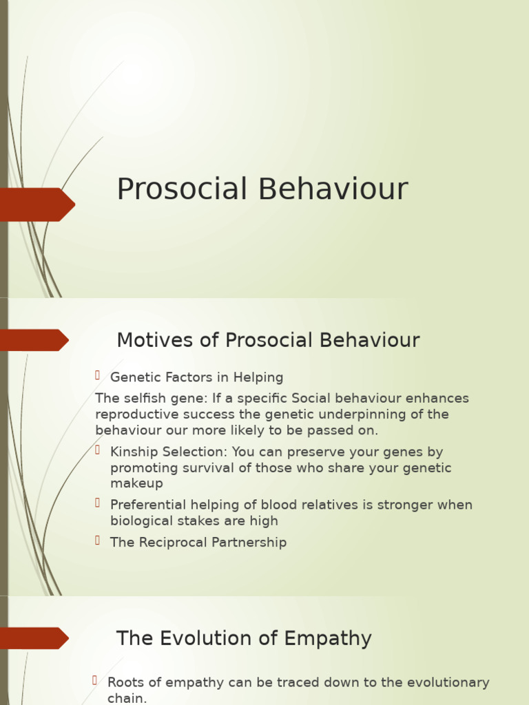 Understanding Prosocial Behavior Factors | PDF | Empathy ...