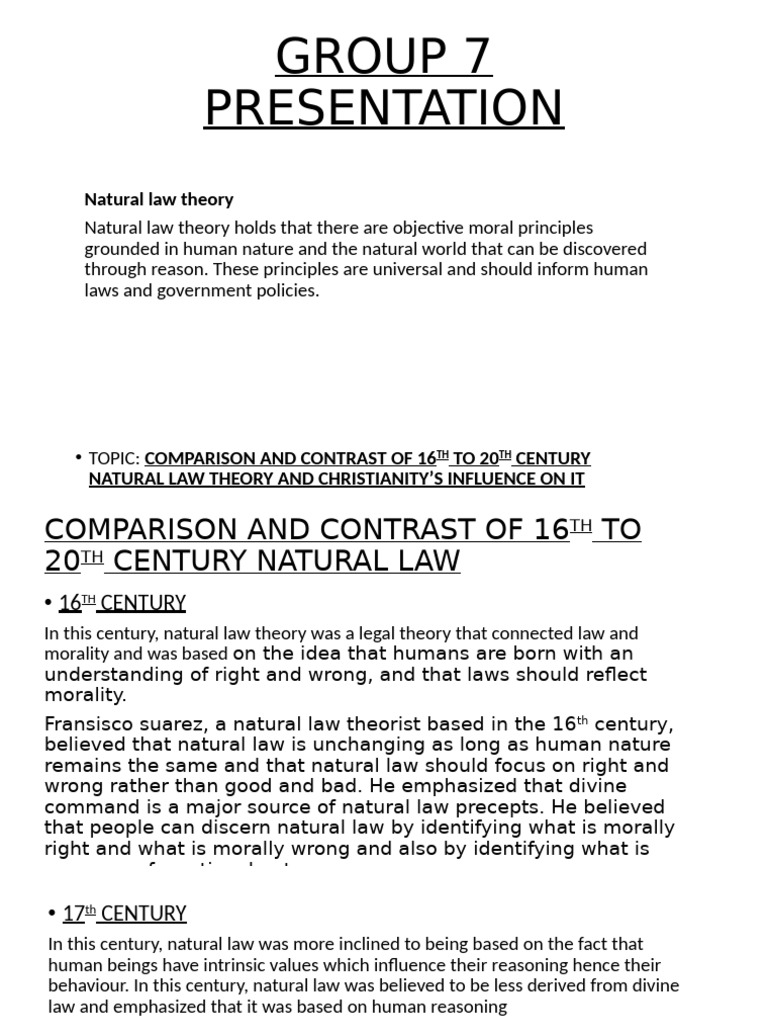 Group 7 Presentation | PDF | Natural Law | Social Justice