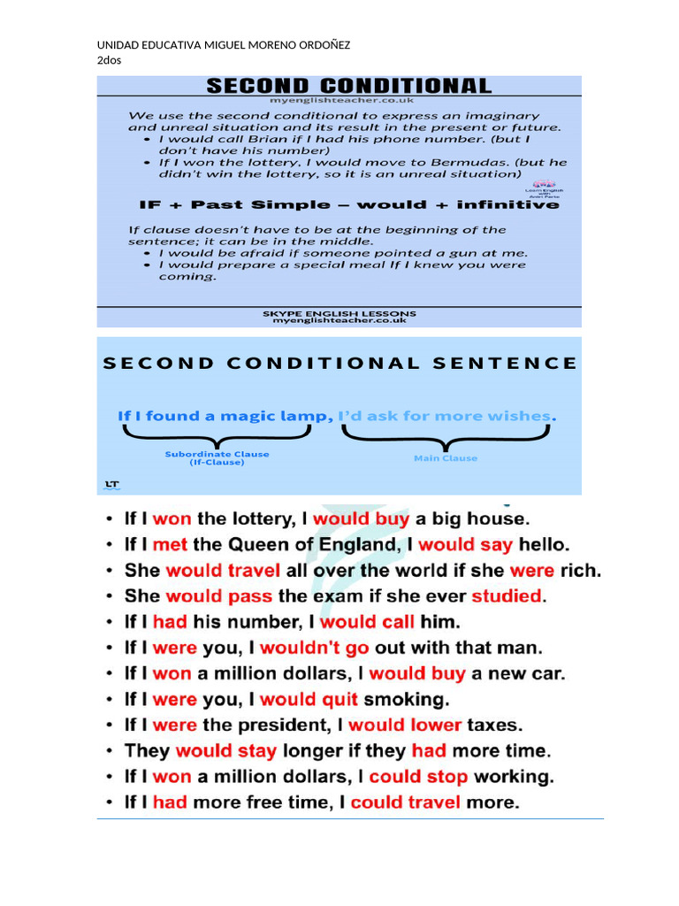 2nd Conditional | PDF