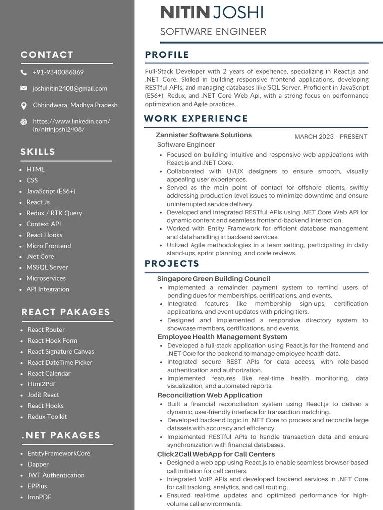 Nitin Josh i | PDF | Web Application | Databases